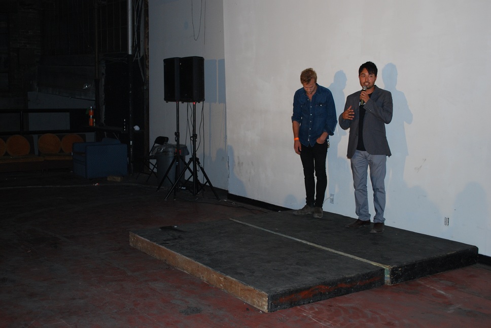 Director Jake Chirico (left) and producer James Gen Meers (right ...