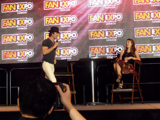 Ian Somerhalder with SPACE channel host Morgan Hoffman « Celebrity ...