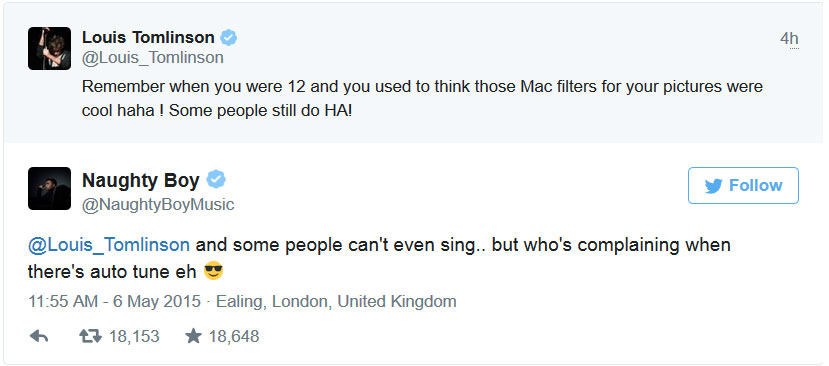 One Direction’s Louis Tomlinson and Zayn Malik: Twitter feud ...