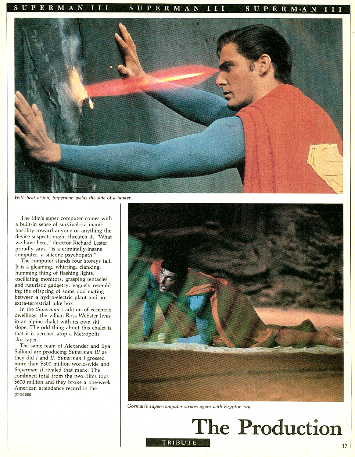 Summer 1983 Superman super-computer « Celebrity Gossip and Movie News