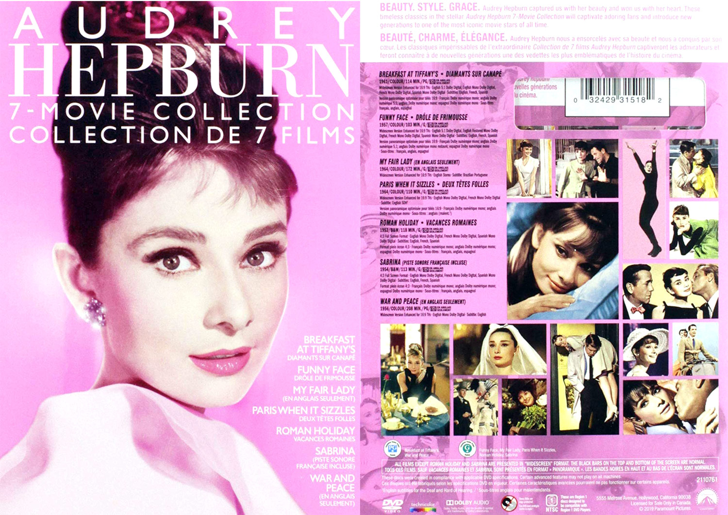 Iconic star Audrey Hepburn 7-Movie Collection DVD giveaway « Celebrity ...