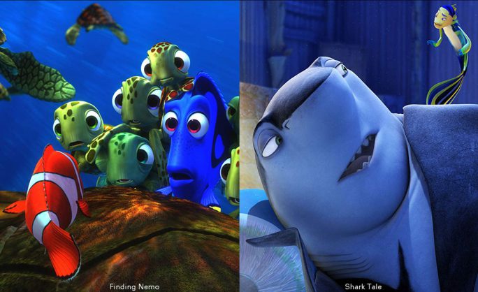 Finding Nemo vs Shark Tale « Celebrity Gossip and Movie News