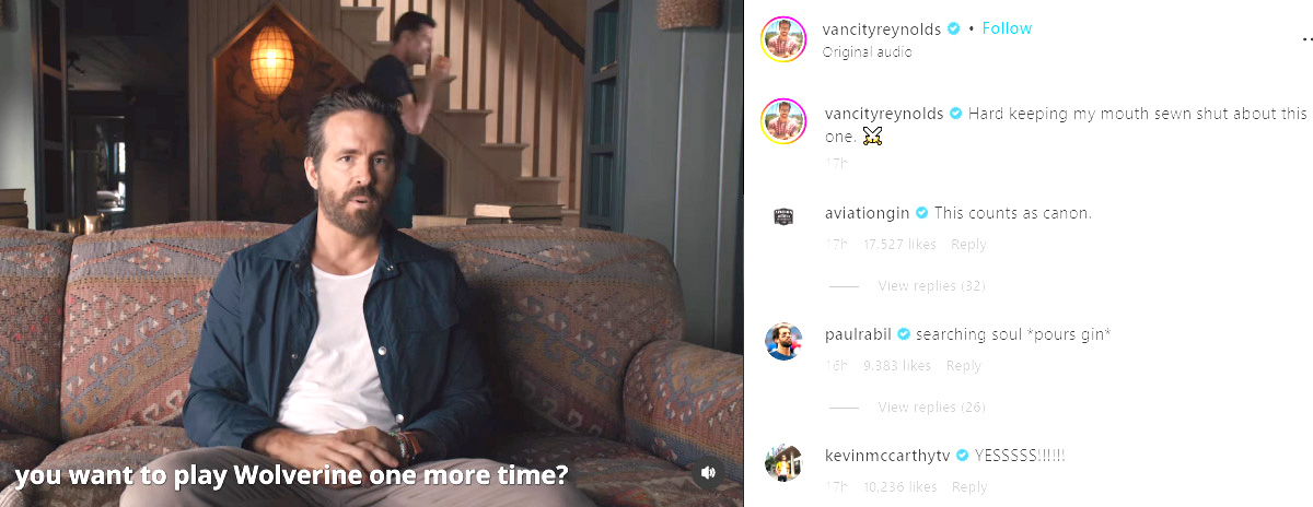 Ryan Reynolds teases Hugh Jackman as Wolverine in Deadpool 3 ... Ryan Reynolds teases Hugh Jackman as Wolverine in Deadpool 3 ...