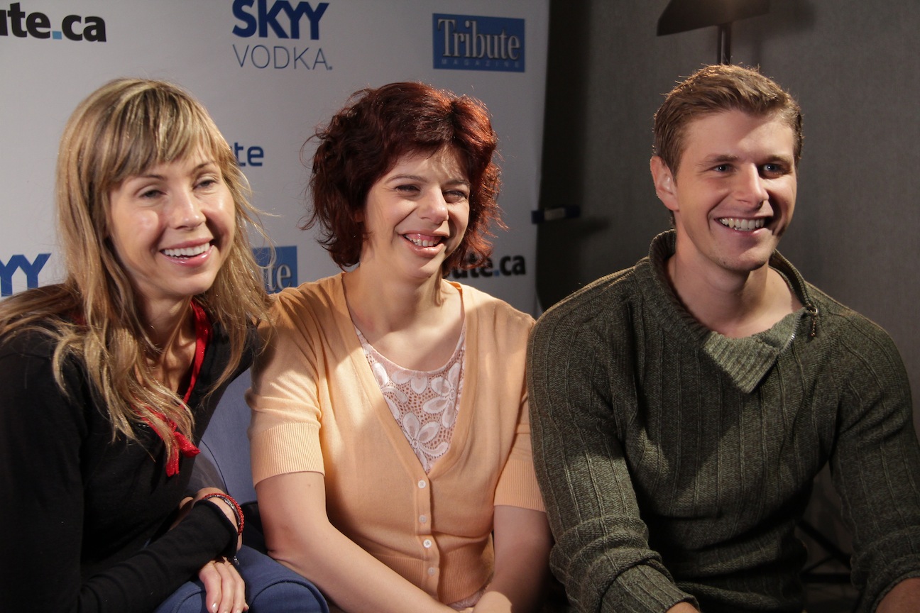 Director Louise Archembault and stars Gabrielle Marion-Rivard and ...