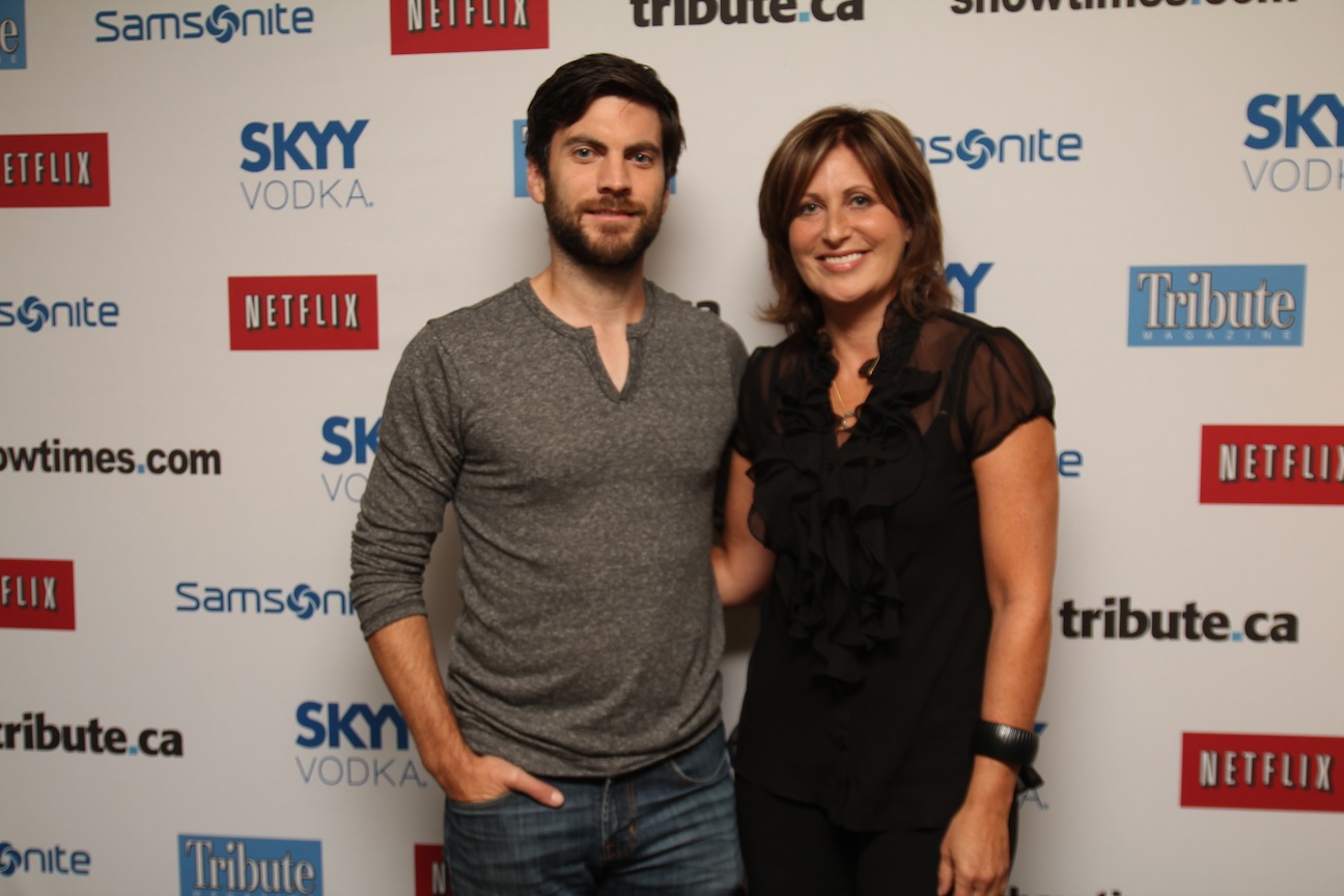 Wes Bentley and Tribute's Ola Sturik in the Tribute Media Suite ...